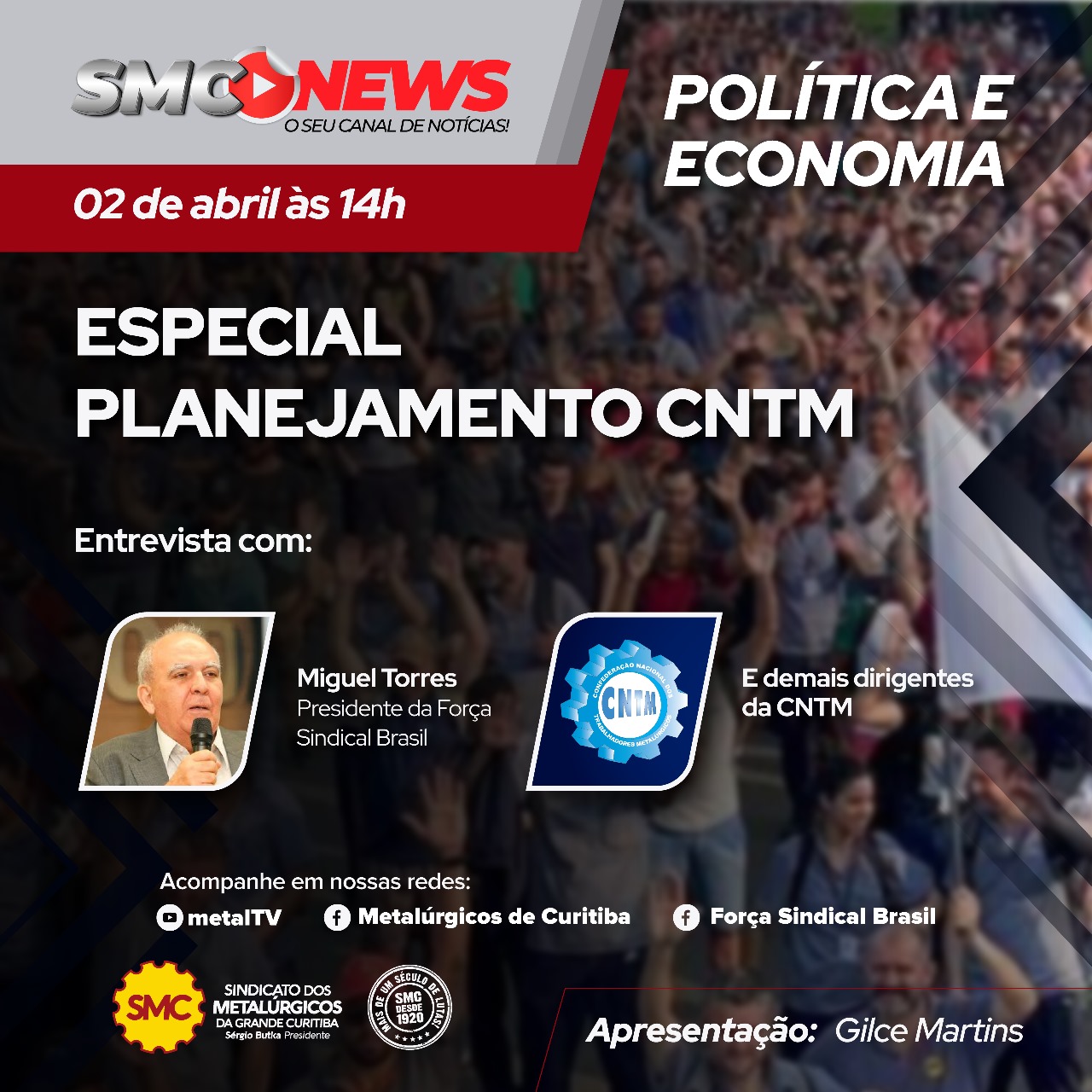 SMC News entrevista Miguel Torres nesta terça, 14h, logo após a ...