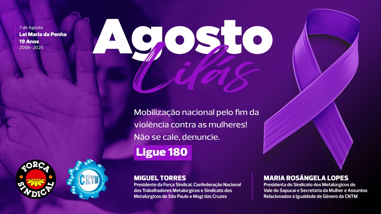 Viva a Lei Maria da Penha que completa 19 anos de combate à violência ...